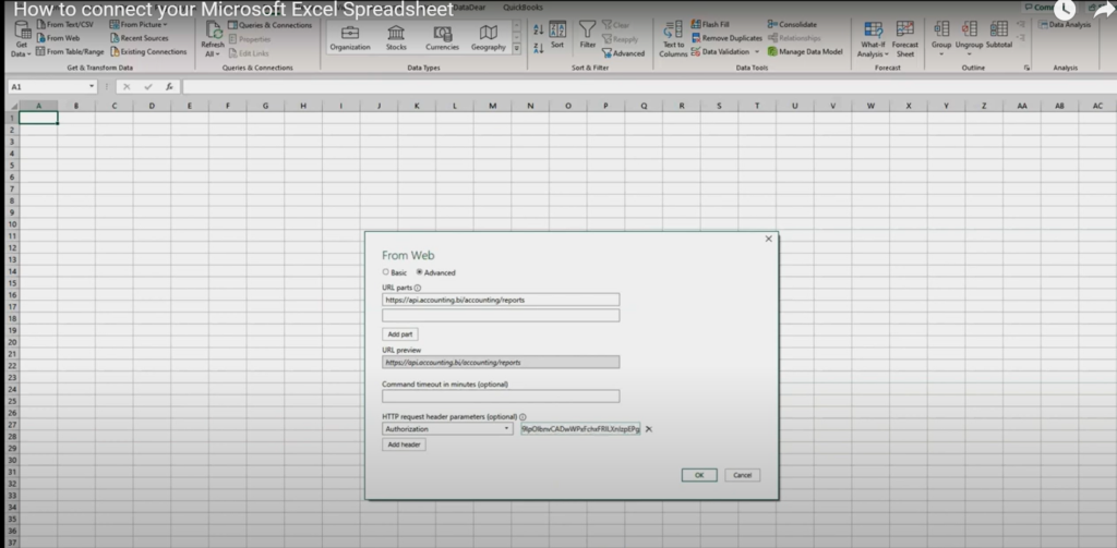 How to connect Microsoft excel to Xero through AccountingBi - Business ...