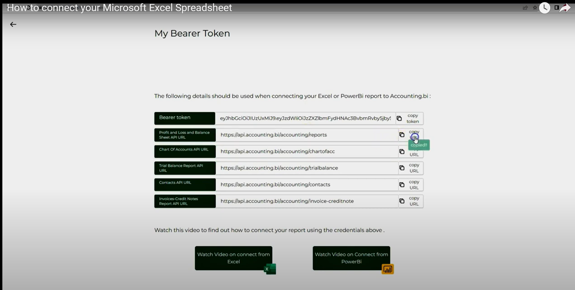 How to connect Microsoft excel to Xero through AccountingBi - Business ...