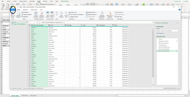 How To Consolidate Data From Multiple Excel Sheets Using Power Query Business Intelligence By
