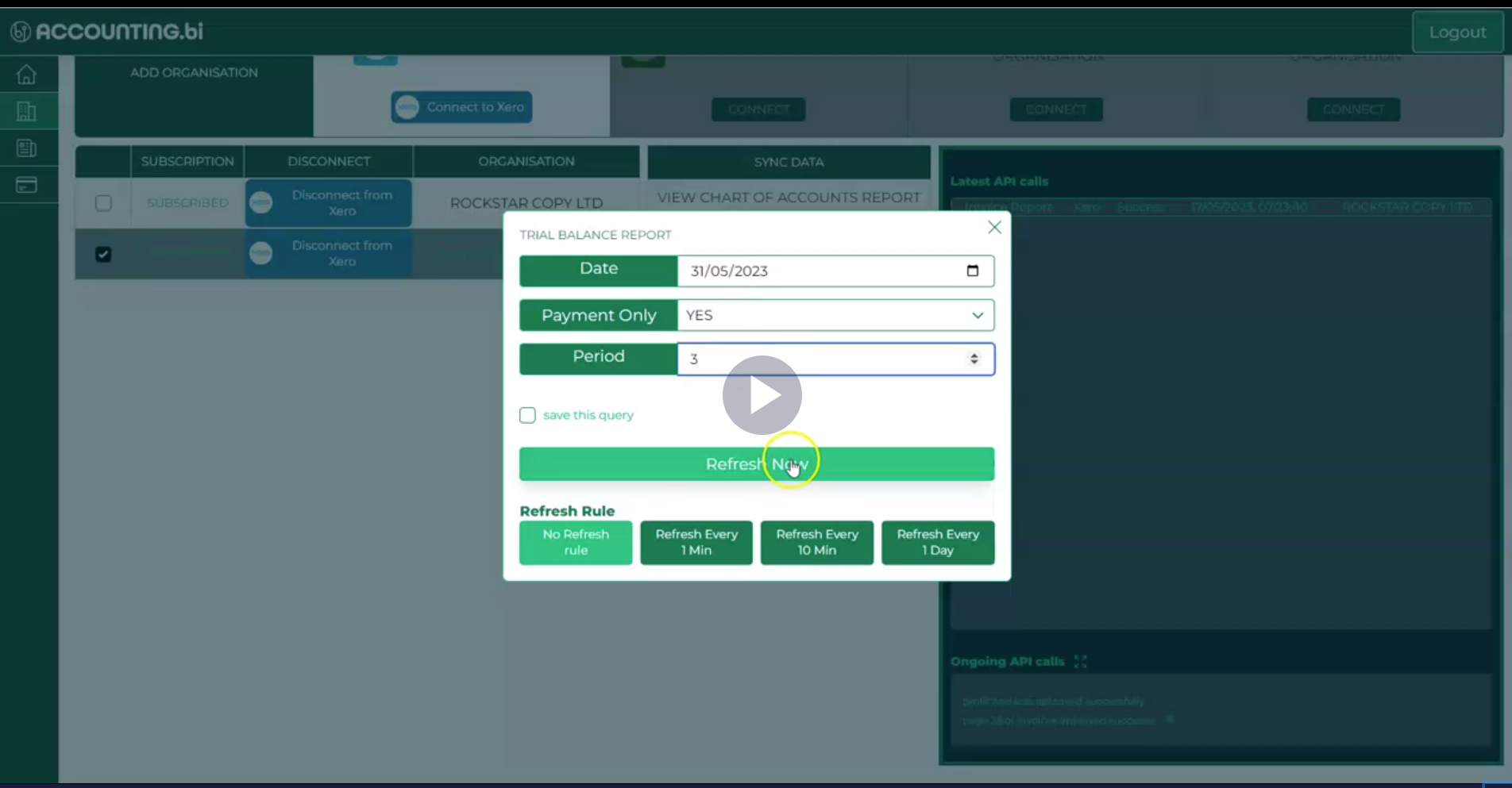 How To Monitor The Status Of Large Api Queries With The Accountingbi Real Time Api Log