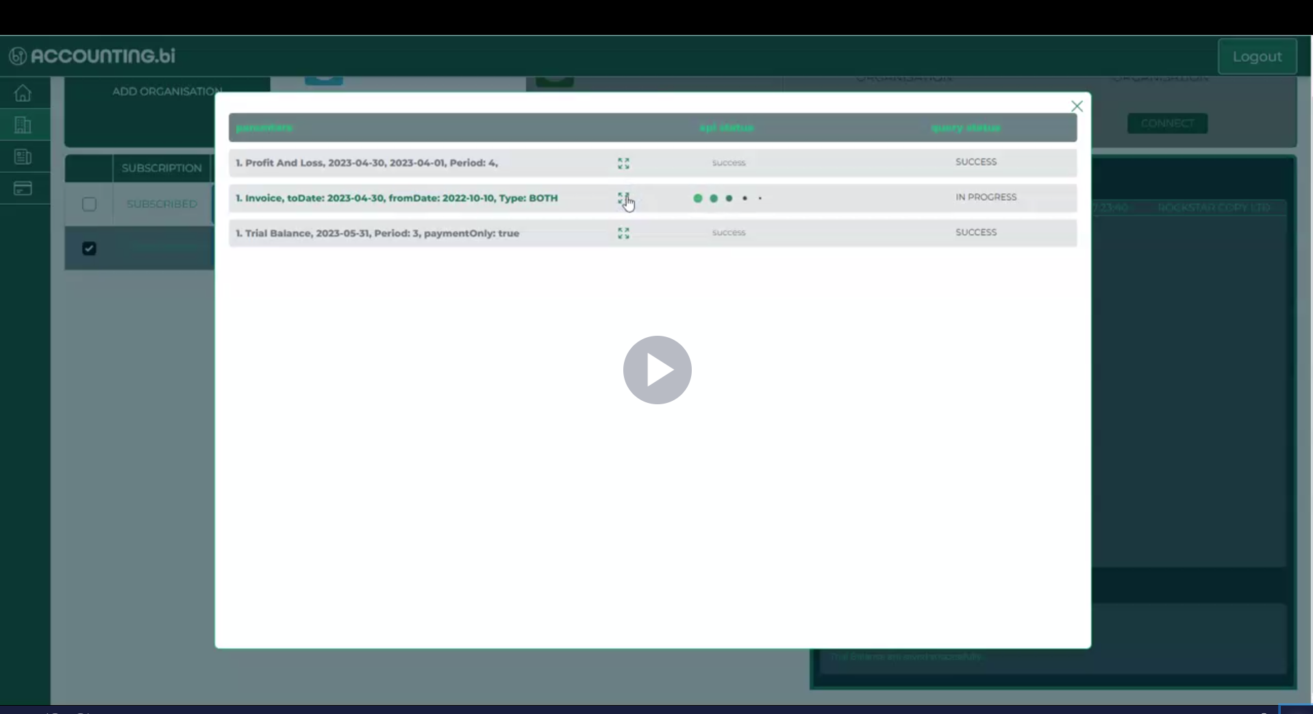 HOW TO MONITOR THE STATUS OF LARGE API QUERIES WITH THE ACCOUNTING.BI REAL-TIME API LOG.
